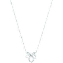 Amor Damen Kette mit Anh&auml;nger &raquo;Schleife&laquo; mit Zirkonia (synth.) bunt Silber 925 (Sterlingsilber), L: 45 B: 1,3mm