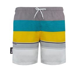 LUVANNI Boardshorts Style 600 Streifen in Gelb | Gr.: 4XL
