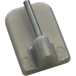 Gardinia Gardinenstangenhalter Serie Vitragestange flachoval &Oslash; 11 mm silber Einheitsgr&ouml;&szlig;e