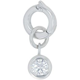 Amor Damen Charm-Einh&auml;nger &raquo;Geburtsstein&laquo; mit Zirkonia (synth.) oder Stein (synth.) silber April