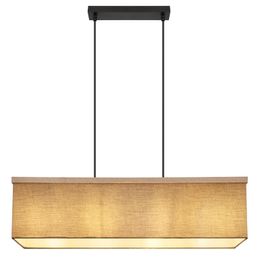 Globo LIGHTING H&auml;ngeleuchte &raquo;OSSI&laquo; E27 1 Stk. H&auml;ngelampe/Pendelleuchte/Esszimmer/Wohnzimmer/Esstisch beige 1 Stk.