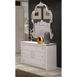 Home Affaire Kommode &raquo;Greta, aus FSC-zertifiziertem Holzwerkstoff mit Dekor im Klassikstil&laquo; Ma&szlig;e (B/T/H): 113/42/73,5 cm, mit 3 Schubladen, soft-close