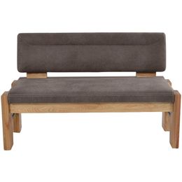 K+w Komfort & Wohnen K+W Komfort & Wohnen Polsterbank gepolsterte Stauraumbank, Massivholz, in 2 Breiten 161cm oder 181cm grau B/H/T: 181cm x 90cm x 63cm, Microfaser 760