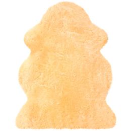 Heitmann Felle Fellteppich &raquo;Lammfell farbig - Premium Qualit&auml;t&laquo; fellf&ouml;rmig 70 mm H&ouml;he echtes Austral. Lammfell, besonders dicht & weich, verschiedene Gr&ouml;&szlig;en beige 