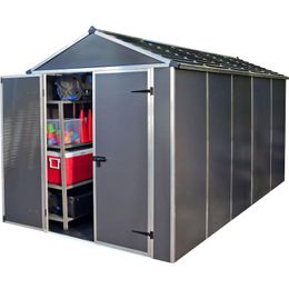 Ger&auml;tehaus &raquo;Rubicon Ger&auml;tehaus 6x12&laquo; grau Aluminium, Polycarbonat (PC) Einheitsgr&ouml;&szlig;e