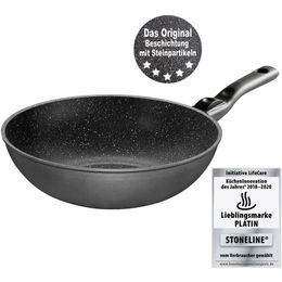 Stoneline Wok Aluminium Induktion, &Oslash; 30 cm grau &Oslash; 30cm + H&ouml;he 9,5cm