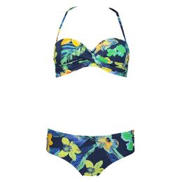 Lascana Bikini in Blau/ Gr&uuml;n - 60% | Gr&ouml;&szlig;e 38B-Cup | Damen-bademode