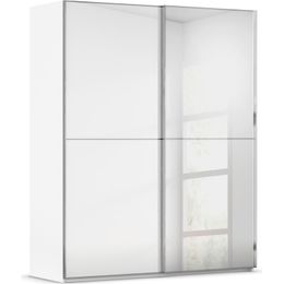 Rauch Schwebet&uuml;renschrank &raquo;Kleiderschrank Schrank Garderobe Schlafzimmerschrank SCALE-DUO&laquo; edle zweigeteilte T&uuml;ren Spiegel/Glas-Mix 3 Zierleisten MADE