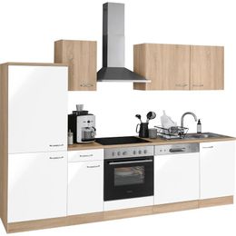 Optifit K&uuml;chenzeile &raquo;Parare&laquo; ohne E-Ger&auml;te, Breite 270 cm wei&szlig; B/H/T: 270cm x 60cm
