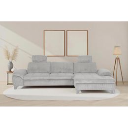 Die PlanBar Ecksofa &raquo;Recamiere MP-IN14007 L-Form, Breite 318 cm&laquo; wahlweise mit Schlaffunktion und verstellbaren Kopfst&uuml;tzen 100% Polyester B/H/T: 