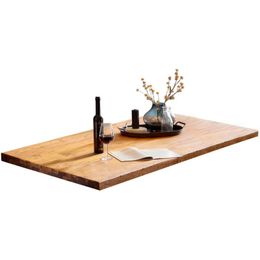 Sit Tischplatte 1 Stk. tlg. aus recyceltem Teakholz beige Massivholz B/T/H: 220cm x 100cm x 5cm