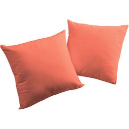 Adam Dekokissen &raquo;Uni Light Collection&laquo; im Uni Design orange Obermaterial: 100% Baumwolle B/L: 40cm x 40cm, 1 Stk.