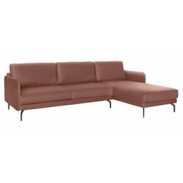 Creation BY ROLF BENZ Ecksofa &raquo;CR.450, Designecksofa, L-Form&laquo; Armlehne sehr schmal, Breite 274 cm, Alugussfu&szlig; Umbragrau braun Chenille COCO (72% 