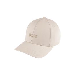 BOSS Damen BOSS Baseball Cap &raquo;Ari&laquo; mit BOSS Logostickerei Ton in Ton, unisex wei&szlig; Einheitsgr&ouml;&szlig;e