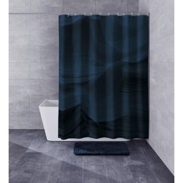 Kleine Wolke Duschvorhang &raquo;Mystic&laquo; Breite 180 cm Set blau Polyester B/H: 180cm x 200cm
