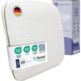 Babykissen &raquo;Eron Kinderkissen&laquo; Weiches und Atmungsaktives Kinderkopfkissen - Nat&uuml;rliches Memory Foam wei&szlig; B/L: 40cm x 60cm, 1 Stk. Babykissen