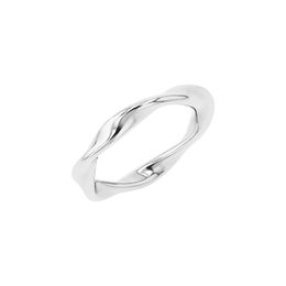 Tom Tailor Damen Fingerring, 58, Edelstahl, 3mm, silber, Edelstahl, Fingerringe