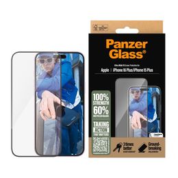 PanzerGlass Displayschutzglas &raquo;Ultra-Wide Fit Screen Protection&laquo; f&uuml;r Apple iPhone 16 Plus;Apple iPhone 15 Plus Displayschutzfolie, Schutzfolie, 