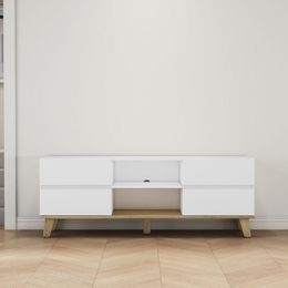 OTTO home TV-Board &raquo;Haily&laquo; wei&szlig; B/H/T: 150cm x 56cm x 40cm, Eukalyptus