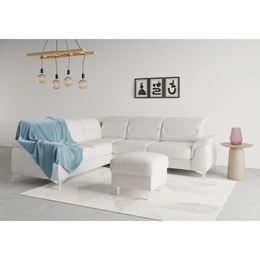 Sit & More sit&more Ecksofa &raquo;Sinatra L-Form&laquo; optional mit Kopfteilverstellung und Armteilfunktion silber 98% Polyester, 2% Polyamid B/H/T: 251cm x 85cm x 231cm, 