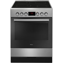 Amica Elektro-Standherd &raquo;SHC 913 001 E&laquo; mit 1-fach-Teleskopauszug Komfortables Kochen und Backen mit bequemer Handhabung silber Energieeffizienzklasse A 