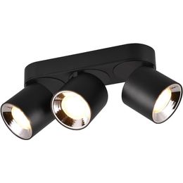 Trio Leuchten Deckenleuchte &raquo;GUAYANA, Deckenspot 3-flammig exkl 3x GU10 max 10W Spot verstellbar&laquo; GU10 1 Stk. warmwei&szlig; - kaltwei&szlig; als Aufbauspot oder 