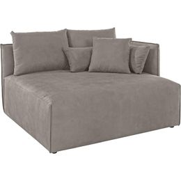 OTTO home Ottomane &raquo;N&ouml;re&laquo; kurzes Lounge-Modul - zum Zusammenstellen, Breite 138 cm, Tiefe 128 cm grau 100% Polyester B/H/T: 138cm x 86cm x 128cm, 