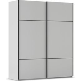 Rauch Schwebet&uuml;renschrank &raquo;Kleiderschrank Schrank Garderobe Schlafzimmerschrank SCALE-TRIO&laquo; edle dreigeteilte Front, 2 Zierleisten in Griff-Farbe MADE