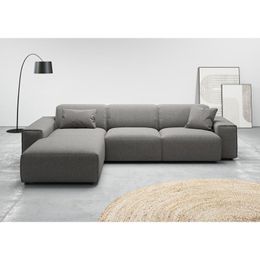 Home Affaire Ecksofa &raquo;Glimminge auch in Breitcord, Feincord, Boucl&eacute; + Easy care-Bezug&laquo; L-Form, Breite 294, Zierkissen grau 100% Polyester B/H/T: 294cm