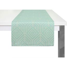 Adam Tischl&auml;ufer &raquo;Easy Diamond&laquo; blau Bio-Baumwolle B/L: 50cm x 150cm