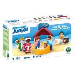 Playmobil Konstruktions-Spielset &raquo;Weihnachtskrippe (72001), JUNIOR&laquo; Made in Europe bunt Einheitsgr&ouml;&szlig;e Konstruktions-Spielset
