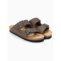 BAYTON Leder-Pantoletten "Atlas" in Braun - 48% | Gr&ouml;&szlig;e 40 | Damen-pantoletten