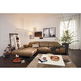 Musterring Wohnlandschaft &raquo;MR 2490 Ecksofa mit erstklassigem Sitzkomfort, Long-Life-Leder&laquo; Bronze-Fu&szlig;, Sitzh&ouml;he 48cm, wahlweise mit Funktionen, Ma&szlig;e 342 x 207 cm