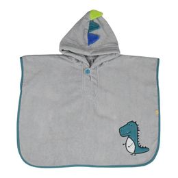 Kinderbademantel SCHLUMMERSACK, grau, Obermaterial: 100% Baumwolle CO., Hausm&auml;ntel, "Ponchos"