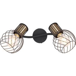 Globo LIGHTING Deckenstrahler &raquo;ARGUSTO&laquo; E27 1 Stk. Spot Deckenspot Flur Schlafzimmer Wohnzimmer schwarz H: 18,5cm, 1 Stk.