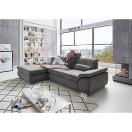Die PlanBar Ecksofa &raquo;MP-IN16037 L-Form, Breite 289 cm, mit Federkern-Polsterung&laquo; mit Sitztiefenverstellung & Zierkissen 100% Polyester B/H/T: 289cm x 