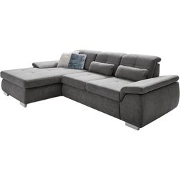 Die PlanBar Ecksofa &raquo;MP-IN16037 L-Form, Breite 289 cm, mit Federkern-Polsterung&laquo; mit Sitztiefenverstellung & Zierkissen 100% Polyester B/H/T: 289cm x 