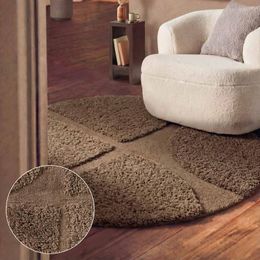 Ted Baker Hochflor-Teppich &raquo;Jasper, auch in rund&laquo; rund 25 mm H&ouml;he Hoch-Tief-Struktur, Weich, Shaggy, Modern, Wohnzimmer, Schlafzimmer braun Polyester &Oslash; 200cm 1 
