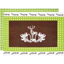 stuco stuco Platzset &raquo;Lederhos ́n&laquo; bunt B/L: 33cm x 45cm, 4 Stk., Baumwolle, rechteckig Trachtenmode