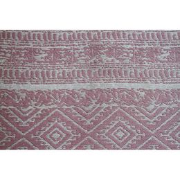 Kayoom Teppich &raquo;Sunny 110&laquo; rechteckig 8 mm H&ouml;he Besonders pflegeleicht. Im Innen- und Au&szlig;enbereich verwendbar. pink Polyester B : 160cm 1 Stk., 8mm, L: 230cm