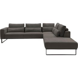 Musterring Ecksofa &raquo;JustB! PM100 Federkern & Kaltschaum, bequem, Breite 308cm, L-Form&laquo; grau 85% Polyester, 15% Viskose B/H/T: 308cm x 88cm x 200cm, Flachgewebe 