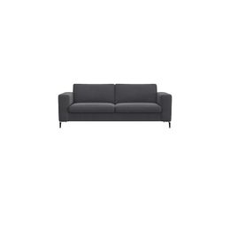 FLEXLUX 2,5-Sitzer &raquo;Fiore, superbequemer Sitzkomfort durch Kaltschaum im Sitz&laquo; breite Armlehnen, F&uuml;&szlig;e Alu+schwarz grau 100% Polyester B/H/T: 196cm x 
