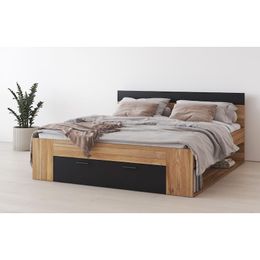 Home Affaire Bettgestell &raquo;Faweza, Breite 160 bzw. 180 cm, Stauraumbett&laquo; Funktionsbett Schublade mit extra viel Stauraum beige Liegefl&auml;che L&auml;nge B: 