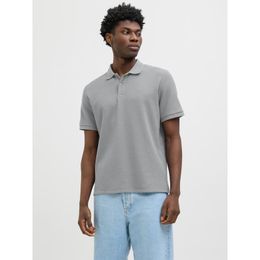 Jack & Jones Jack & Jones Herren Poloshirt &raquo;JJEAUSTIN POLO SS NOOS&laquo; Materialmix, regular fit grau S