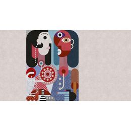Livingwalls living walls Fototapete &raquo;Walls by Patel Couples 3&laquo; glatt Vlies, Wand, Schr&auml;ge beige Vlies B/L: 5m x 2,7m