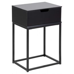 ACTONA GROUP Nachttisch &raquo;Mitra&laquo; Nachttisch, Nachtschrank mit 1 Schublade, Weiss oder Schwarz schwarz B/H/T: 40cm x 61,5cm
