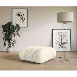 LeGer Home by Lena Gercke Polsterhocker &raquo;Priya Sitzhocker, moderne Steppung, auch in Boucl&eacute;&laquo; gem&uuml;tlich und modern, Ma&szlig;e B/T/H: 90/106/46 cm beige 100%