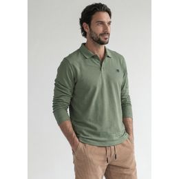 Street One MEN Herren Poloshirt, gr&uuml;n, Gr. S, unifarben, Web, 100% Baumwolle, Shirts, aus reiner Baumwolle