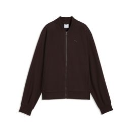 Puma Damen Sweatjacke "Puma Class Rei&szlig;verschluss-Jacke Damen", braun, Gr. S, Obermaterial: 66% Baumwolle, 32% Polyester, 2% Elasthan. Taschenfutter: