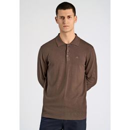 LINDBERGH Herren Strickpullover "Strickpullover Slim Fit", braun, Gr. XL, Obermaterial: 80% Viskose, 20% Nylon, Pullover